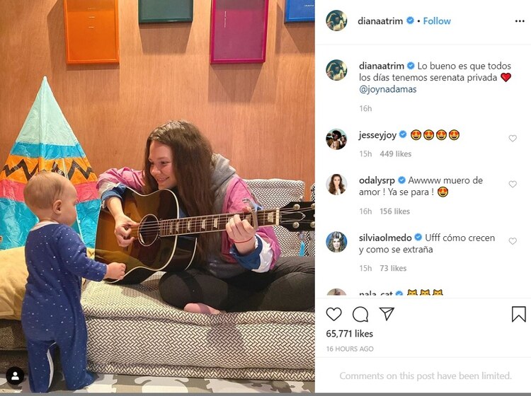 La cantante Joy y su pareja compartieron una foto de su hija Noah en ...